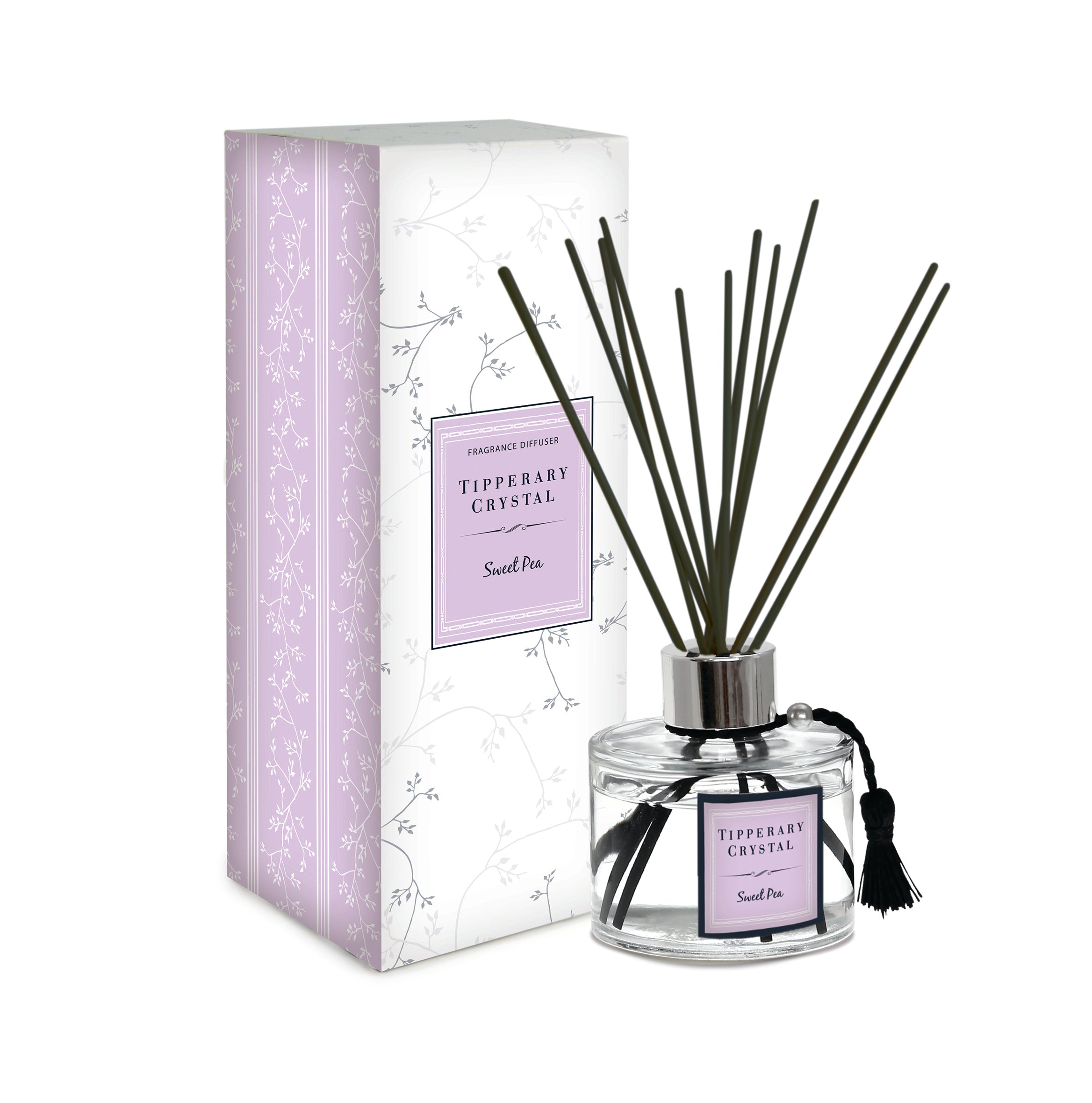 Tipperary Crystal Sweet Pea Fragranced Diffuser Set – Tierneys Gifts