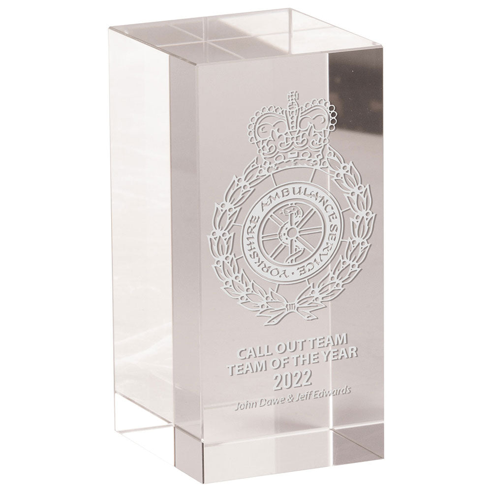 Crystal Mentor Block Award 100mm – Tierneys Gifts
