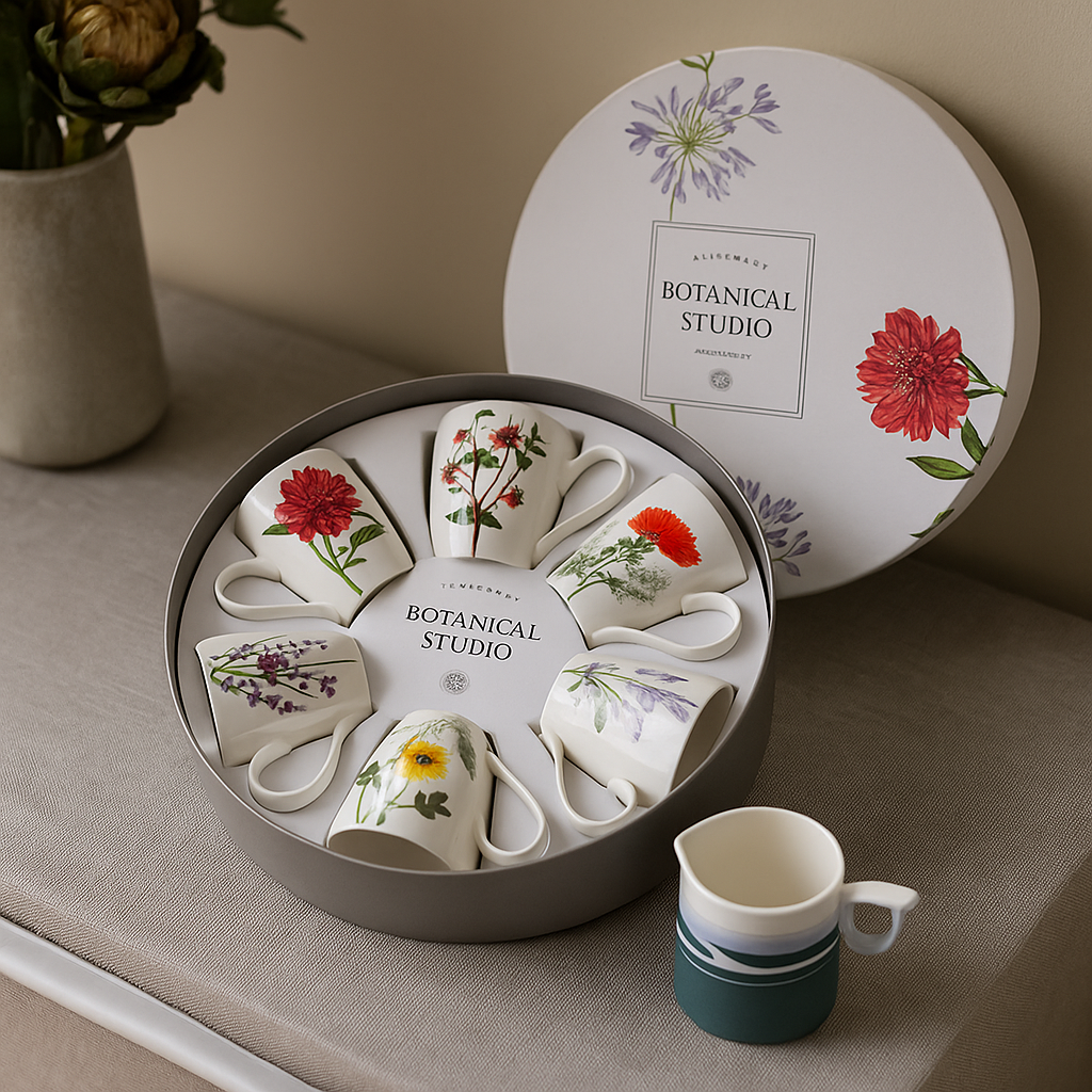 Tipperary Botanic Studio Set 6 Bone China Mugs – Tierneys Gifts