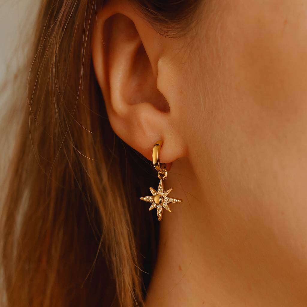 Newbridge Silverware Star Earring with Clear Stones | Uk & Ireland ...